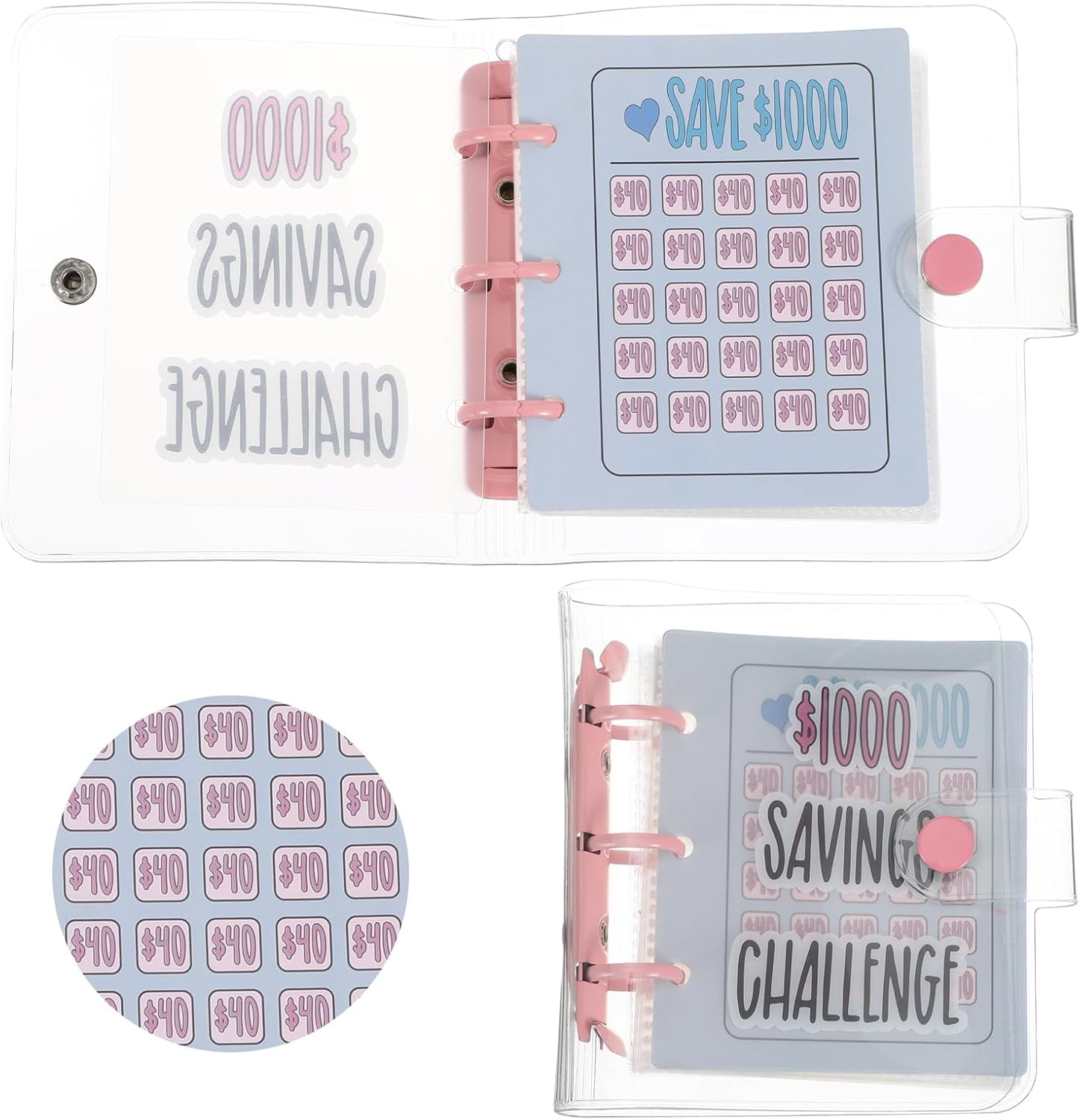 Mini Money Saving Binder, Save 500 Dollars Envelopes Money Saving ...