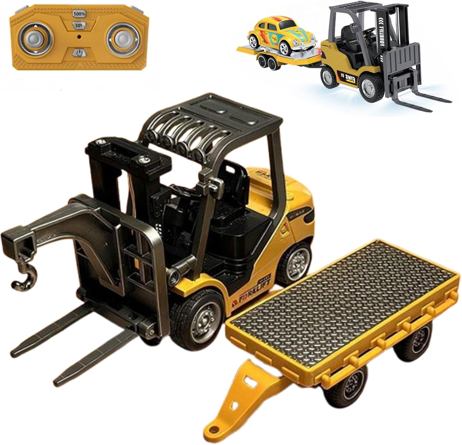 Mini Montacargas a Control Remoto, Montacargas De Metal Mini, 1/64 ...