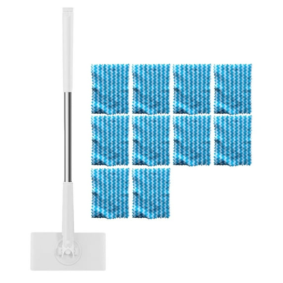 Mini Mop - Cloth Changing Mini Mop + Magic Cleaning Cloth*10,Automatic ...