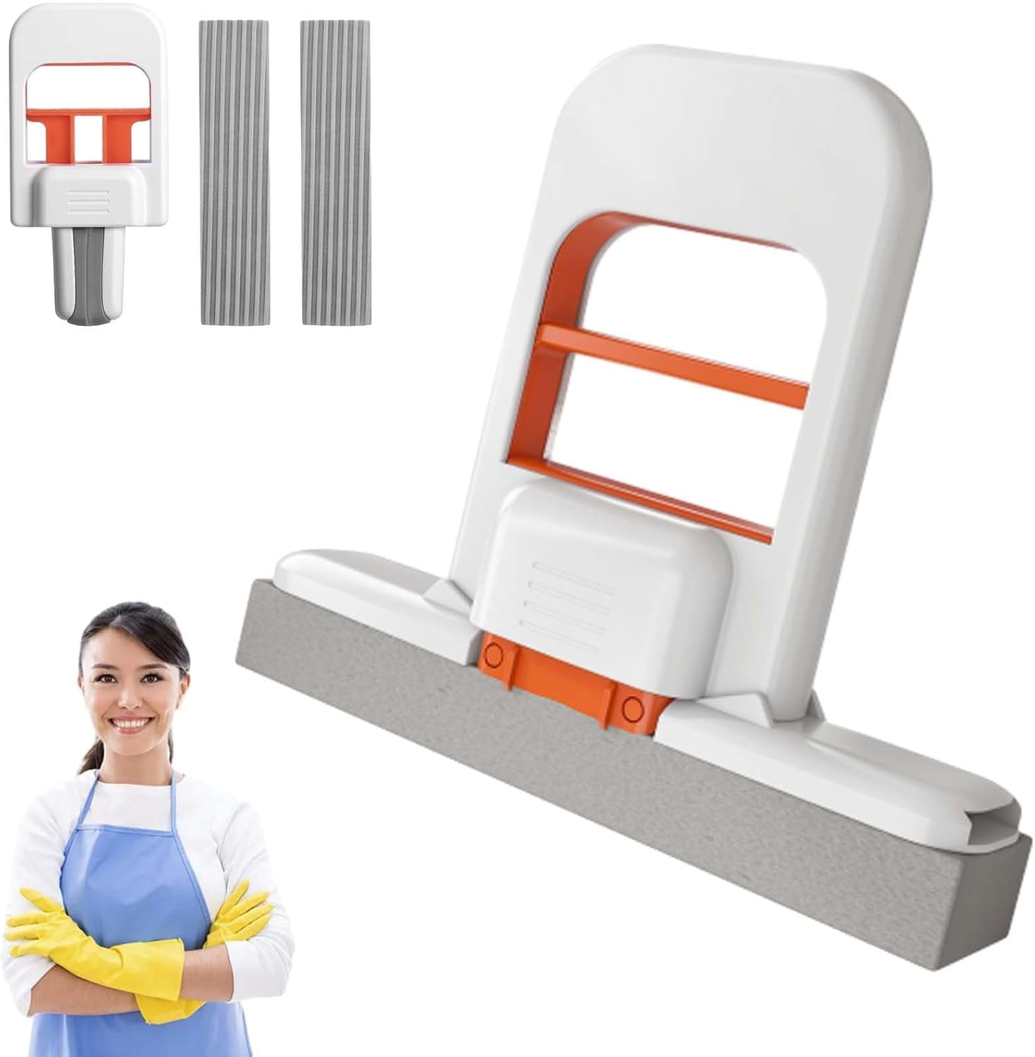 Mini Mop Portable Self-Squeeze Small Mop, Mini Foldable Desktop Mops ...