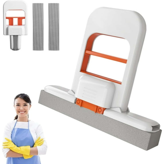 Mini Mop Portable Self-Squeeze Small Mop, Mini Foldable Desktop Mops ...