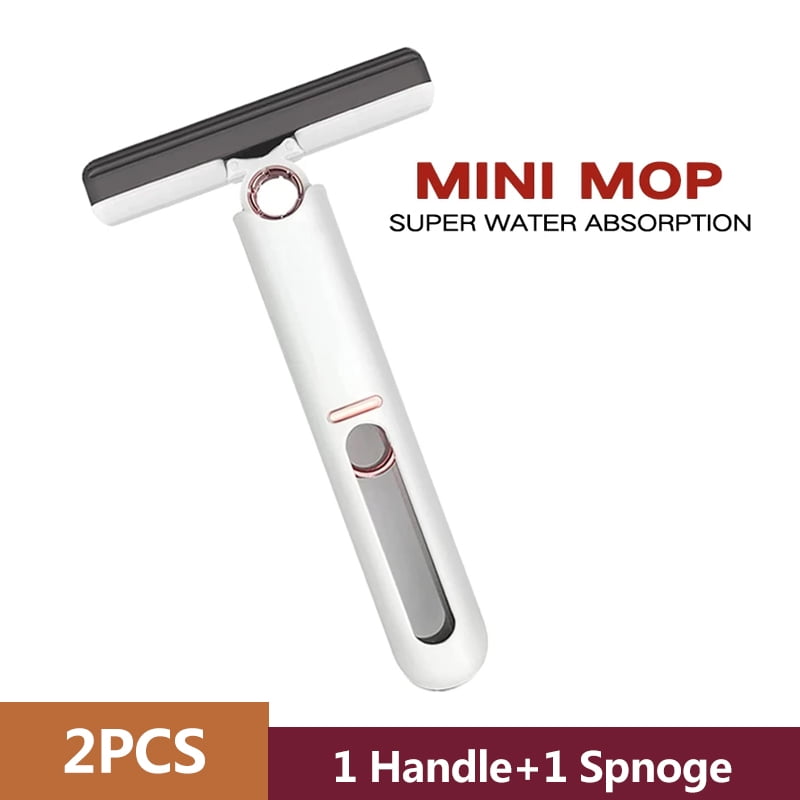 Mini Mop Powerful Squeeze Folding Cleaning Mops with Self-squeezing ...