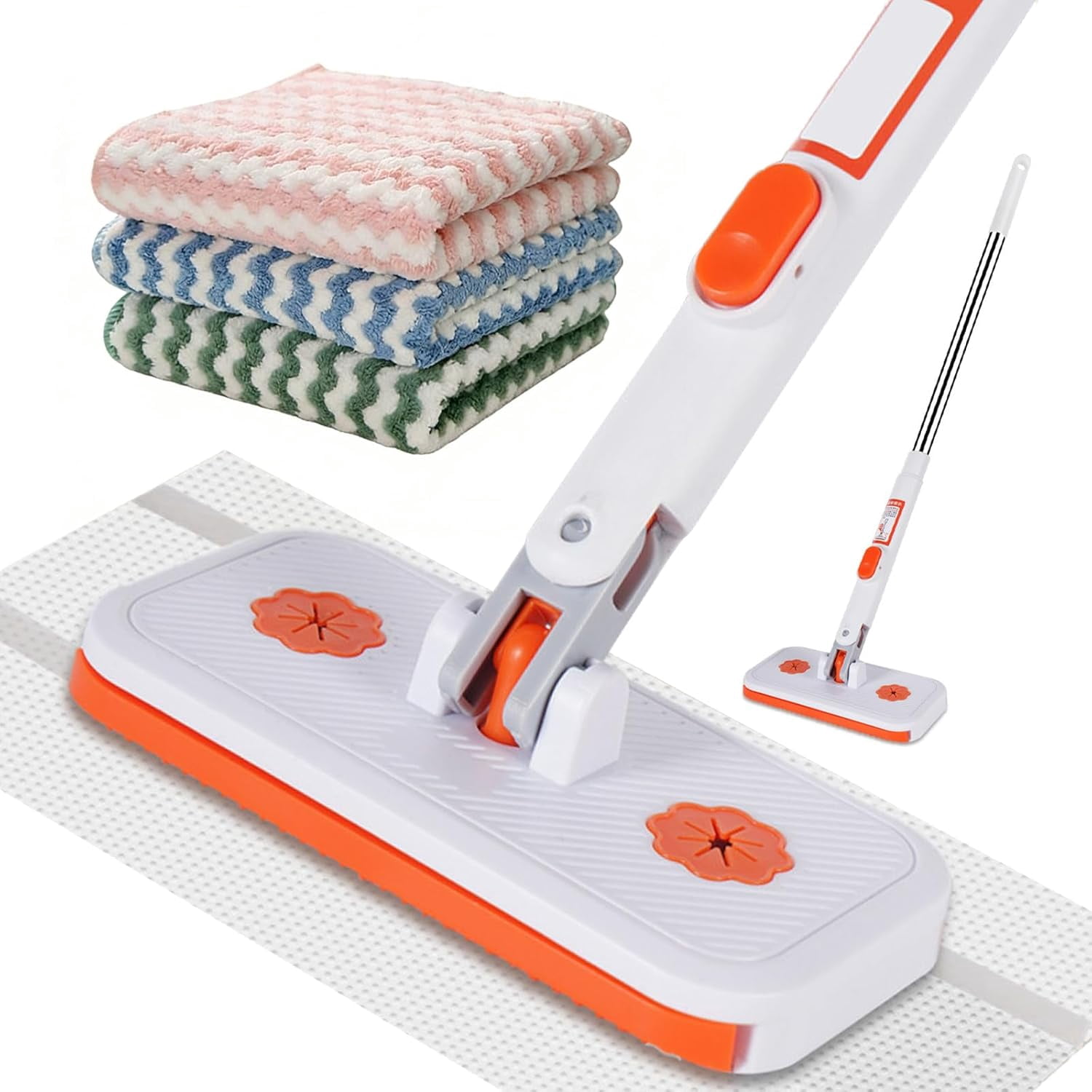 Mini Mop Set, 2026 New Convenient Cloth Changing Mini Mop, Gap Dust Cleaner Lazy Mops with ...