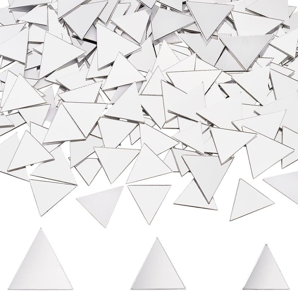 Mini Mosaic Mirrors 210pcs 3 Sizes Triangle Mirror Mosaic Tiles Small ...