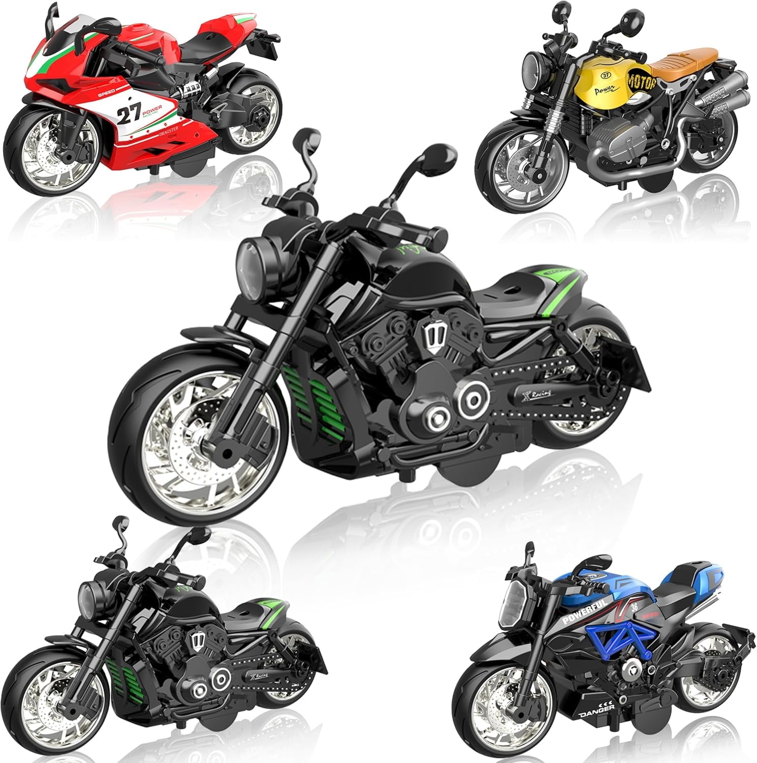 Mini Motorcycle Toy - Pull Back Sport Motorcycles, Toy Sport Motorcycle ...