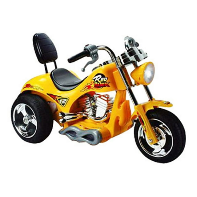 Mini Motos 12V Red Hawk Kids Battery Powered Ride On Motorcycle Yellow ...