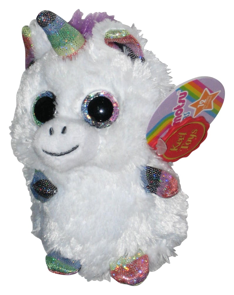 Mini Motsu All Stars Keel Toys Fantasy White Unicorn 4-Inch Bean Bag ...