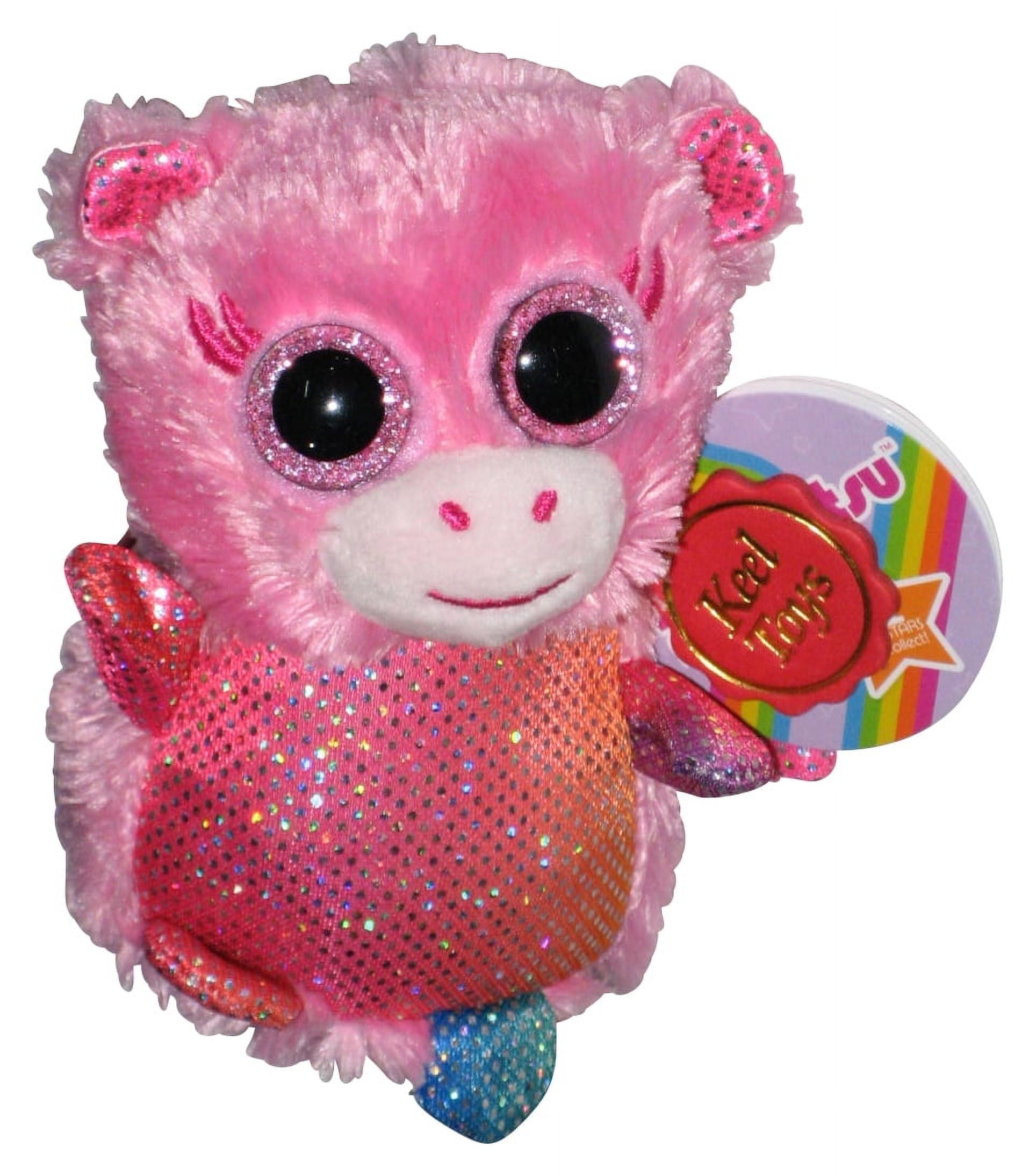 Mini Motsu All Stars Keel Toys Rosa Pink Dragon 4-Inch Bean Bag Plush ...