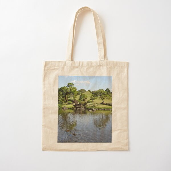 Mini Mount Fuji In Suizen-Ji Koen In Kumamoto Japan Cotton Tote Bag ...