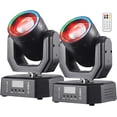Mini Moving Light, 30W Compact DJ Stage Lights Moving Beam with Halo ...