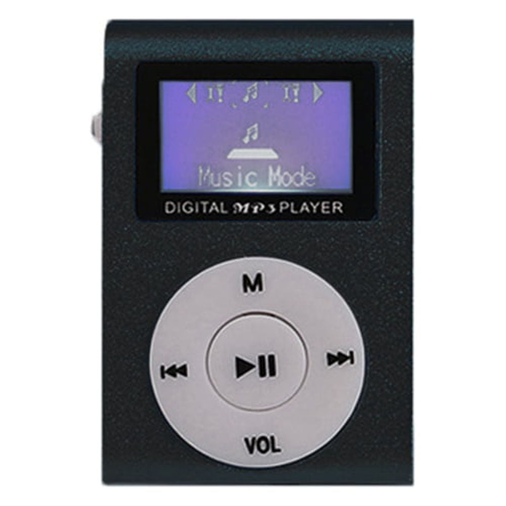 Mini Mp3 Player with Clip,Rechargeable Music Speaker with Earphone USB ...