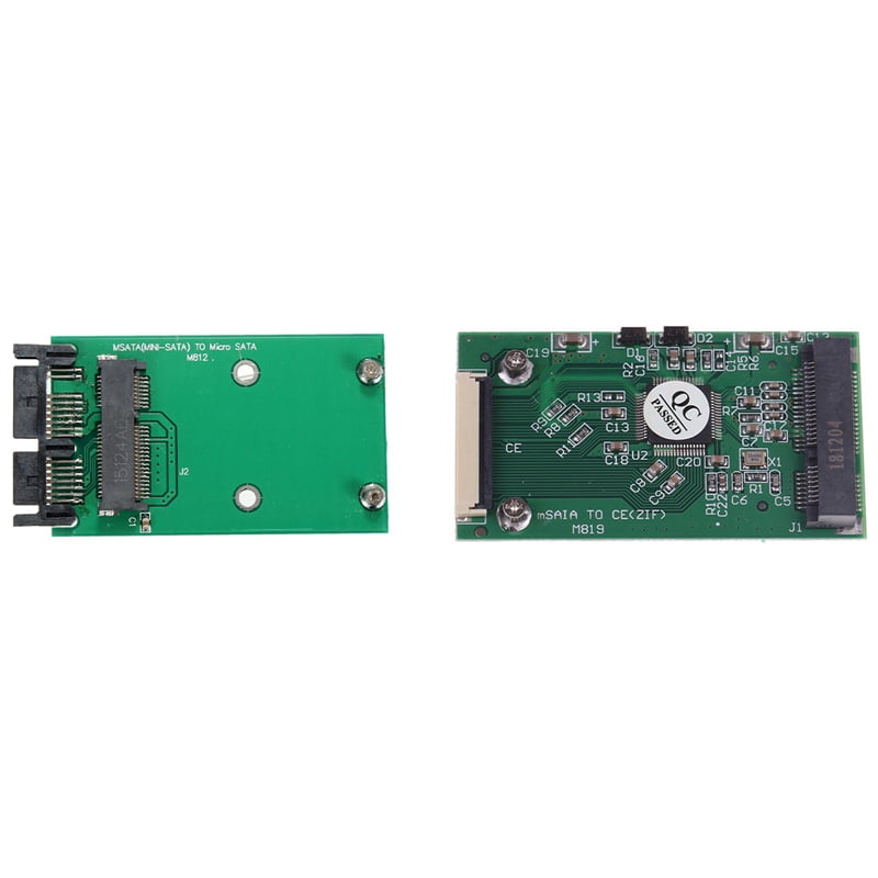 Mini Msata Pci-E Zif Cable Adapter Converter Card & MSATA SSD to 1.8 Inch Micro- Adapter ...
