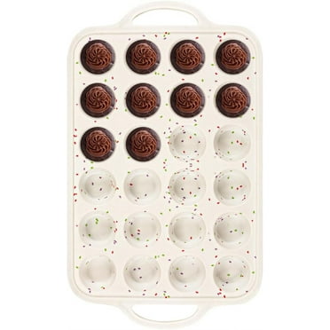 ZeenArt 3 Pack Mini Muffin Pan, 24 Cups Nonstick Silicone Cupcake Pan ...