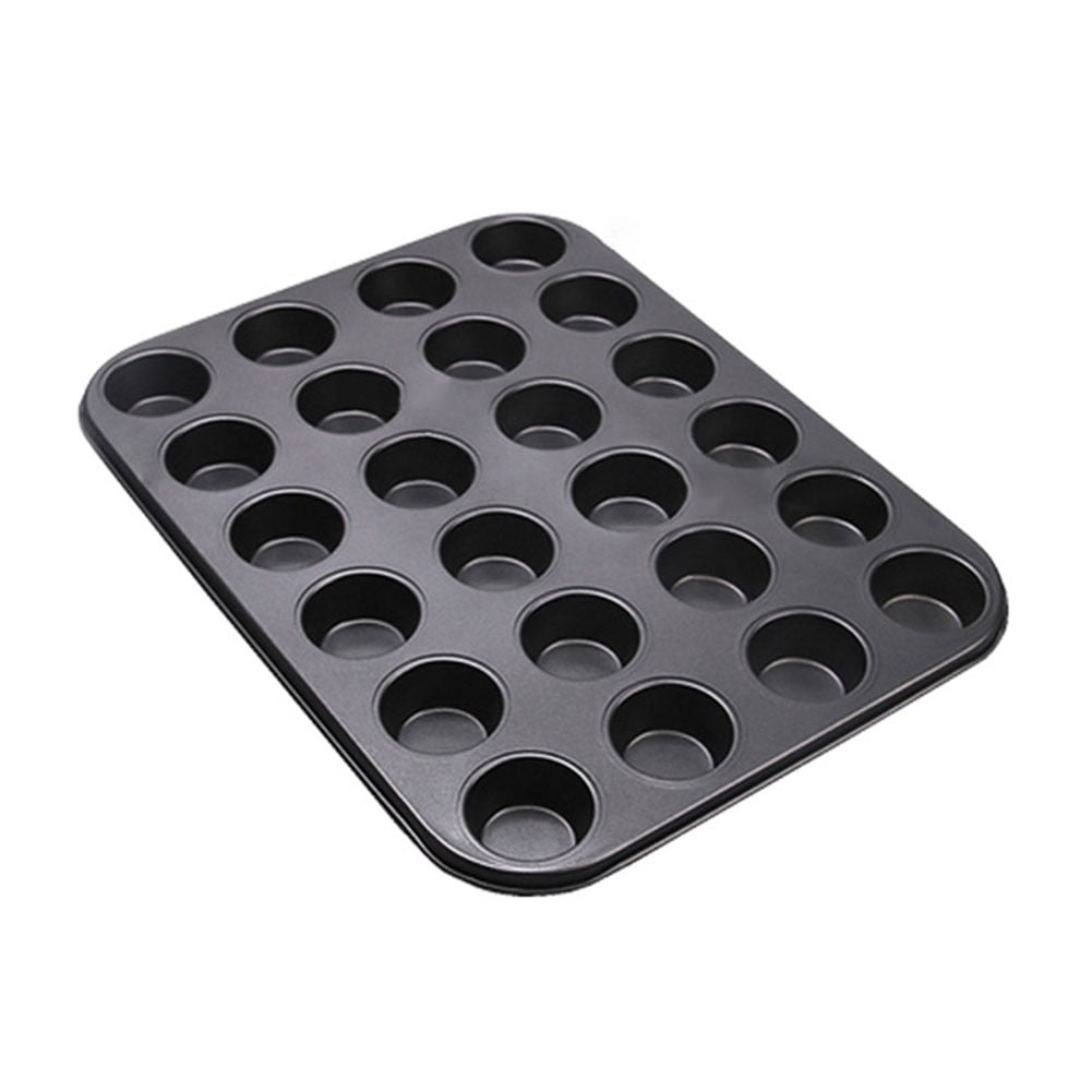 Mini Muffin Tray 24 Hole Pie Pan Reusable Mini Carbon Steel Mince Pie ...