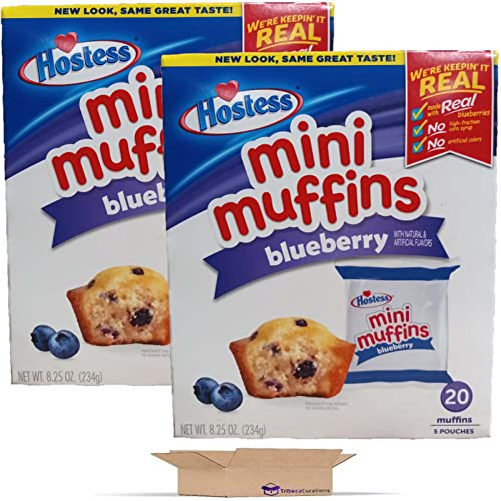 Mini Muffins | 8.25 Ounce | Blueberry | Pack of 2 (40 Total Mini ...