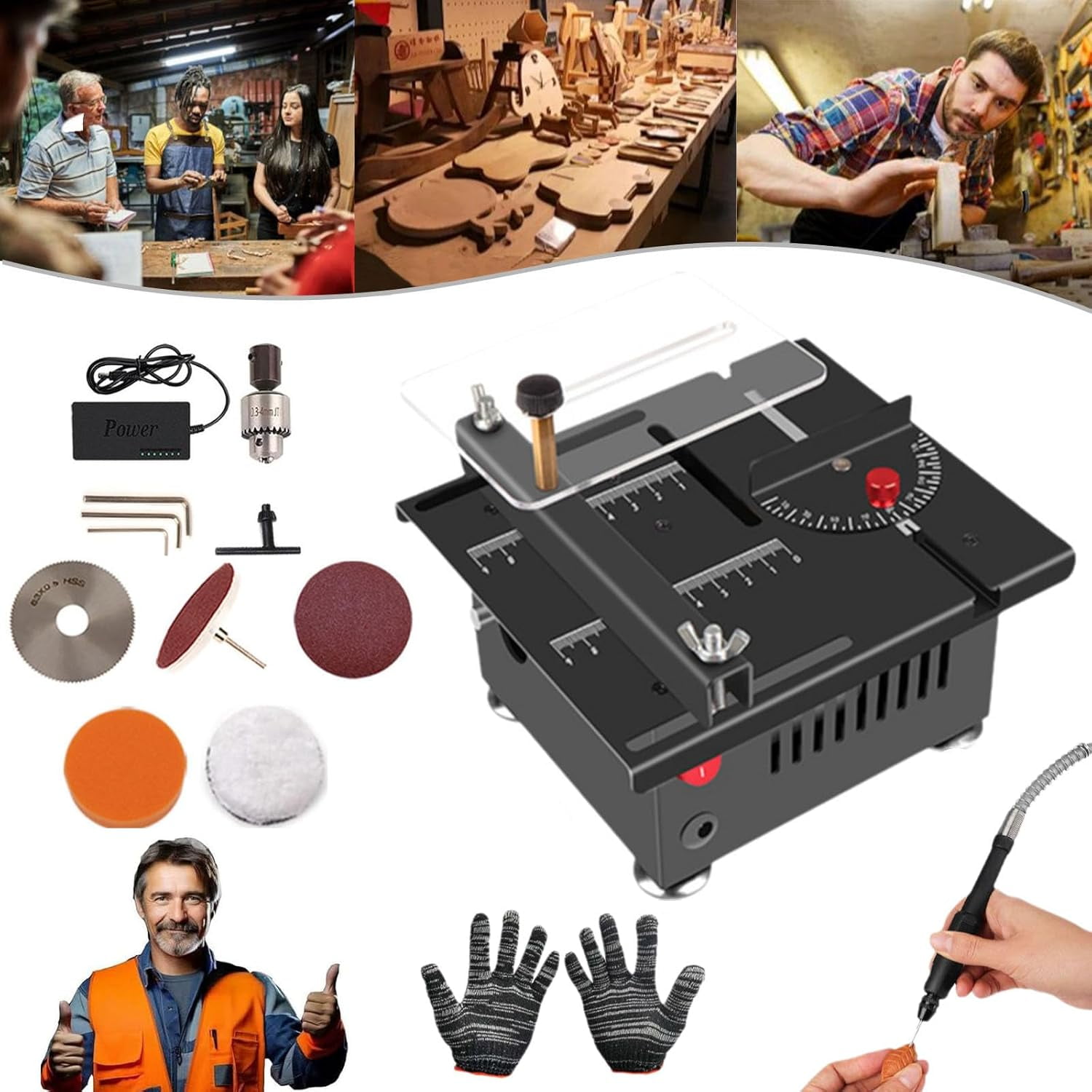 Mini Multi-functional Table Saw, Multi-functional Portable Cutting ...