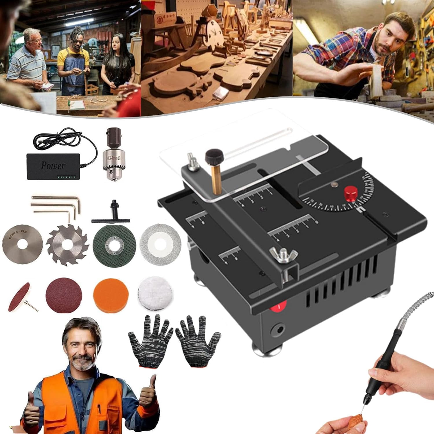 Mini Multi-functional Table Saw, Multi-functional Portable Cutting ...