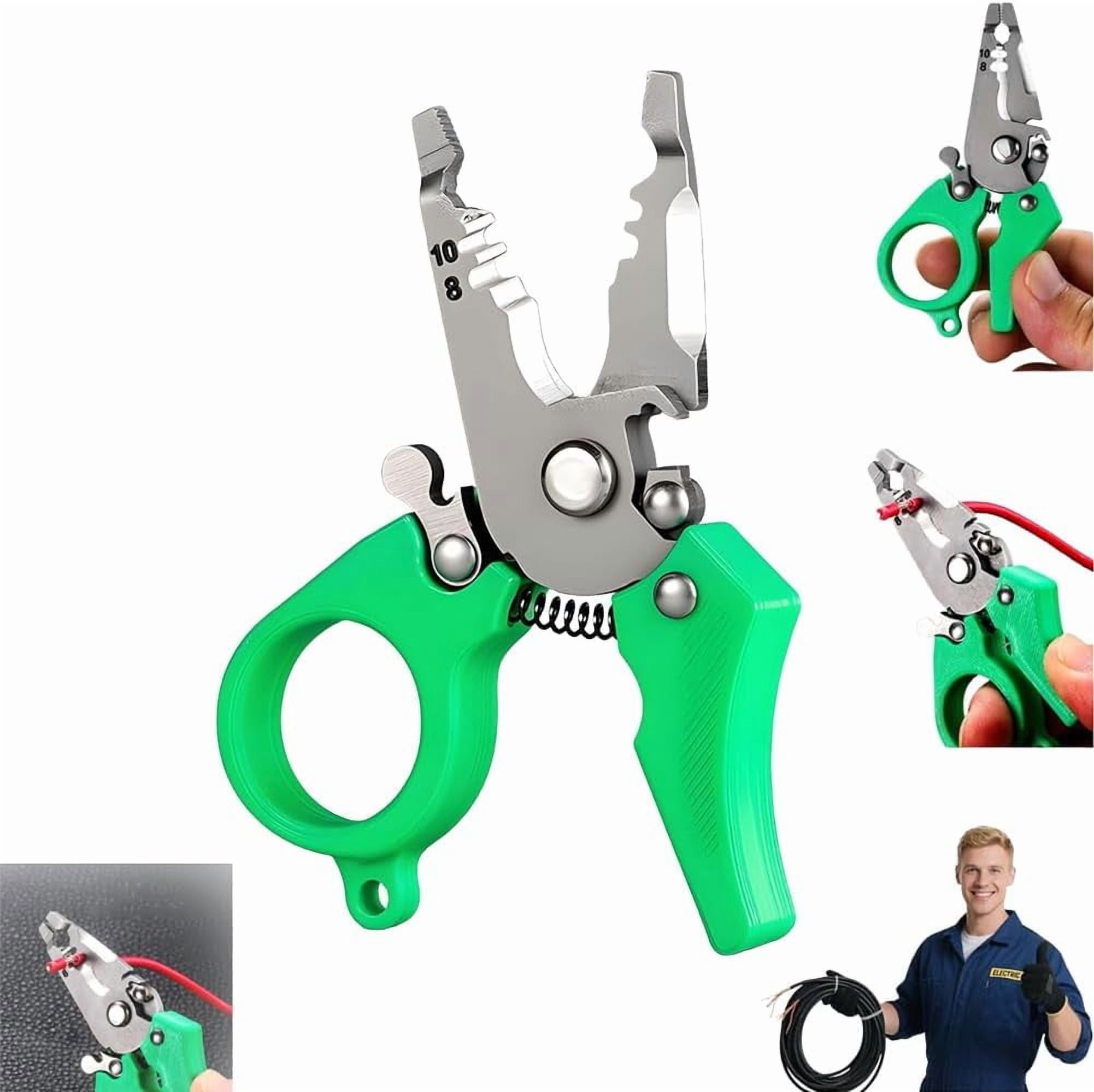 Mini Multi-tool Wire Stripper, 8-Inch Wire Stripper/Wires Crimping Tool ...