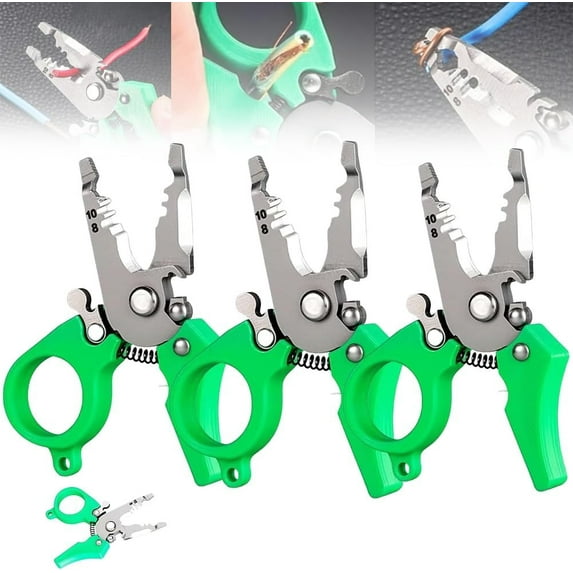 Mini Multi-tool Wire Stripper, Portable 12-in-1 Electrician Multi-tool ...