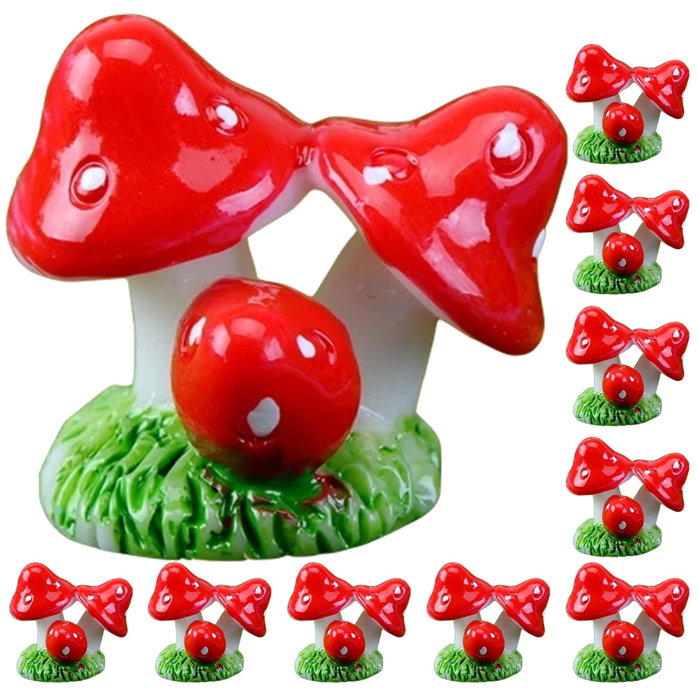 Mini Mushrooms20pcs Miniature Mushrooms Garden Mushroom Models Resin ...