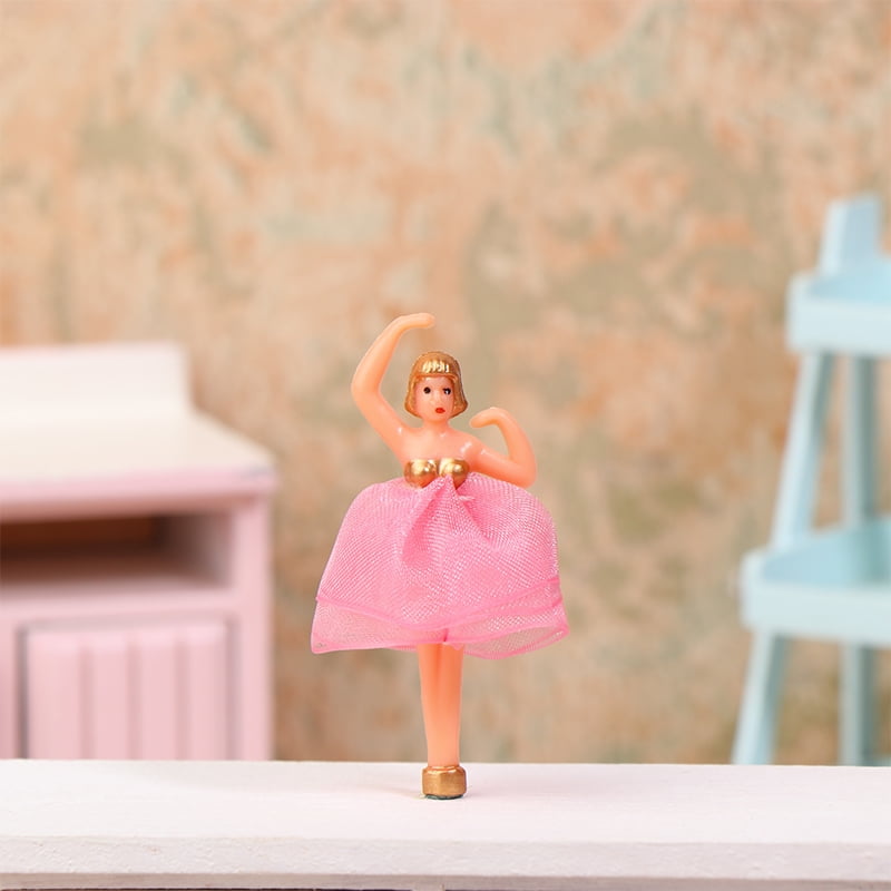 Mini Music Box Dolls Ballet Dancer Girls Figurines Fairy Princess ...