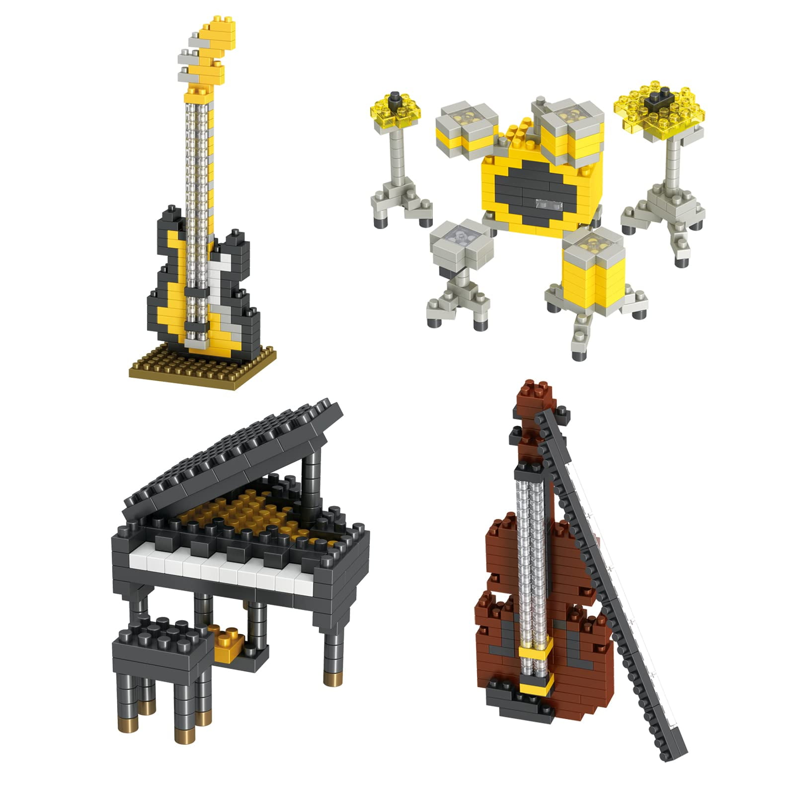 Mini Music Building Blocks Musical Instruments Sets Toys 4 Packs for ...