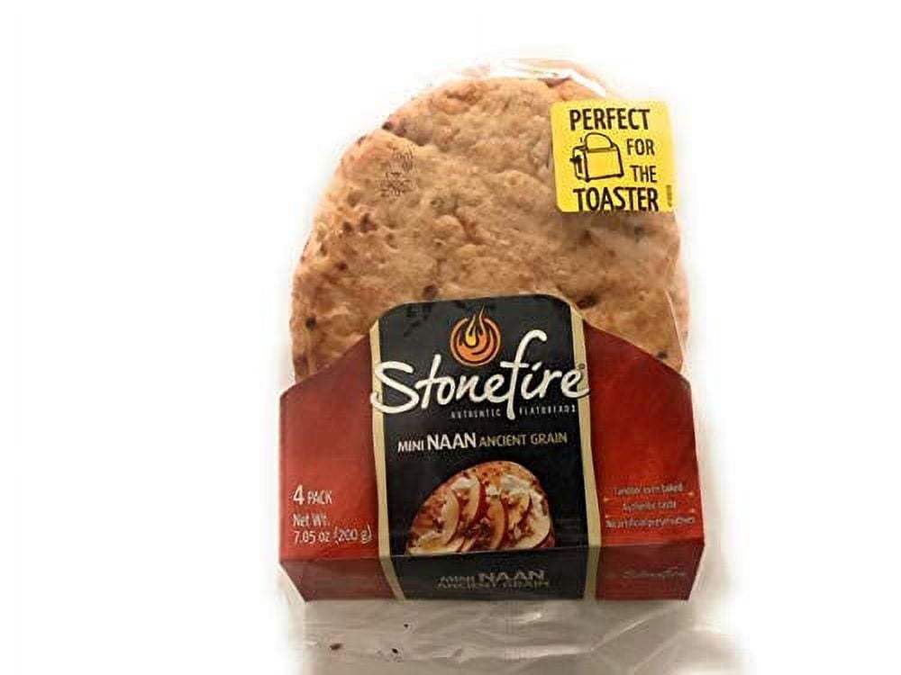 Mini Naan Flatbreads, Ancient Grain (Pack Of 3) 12 Flatbreads Total ...