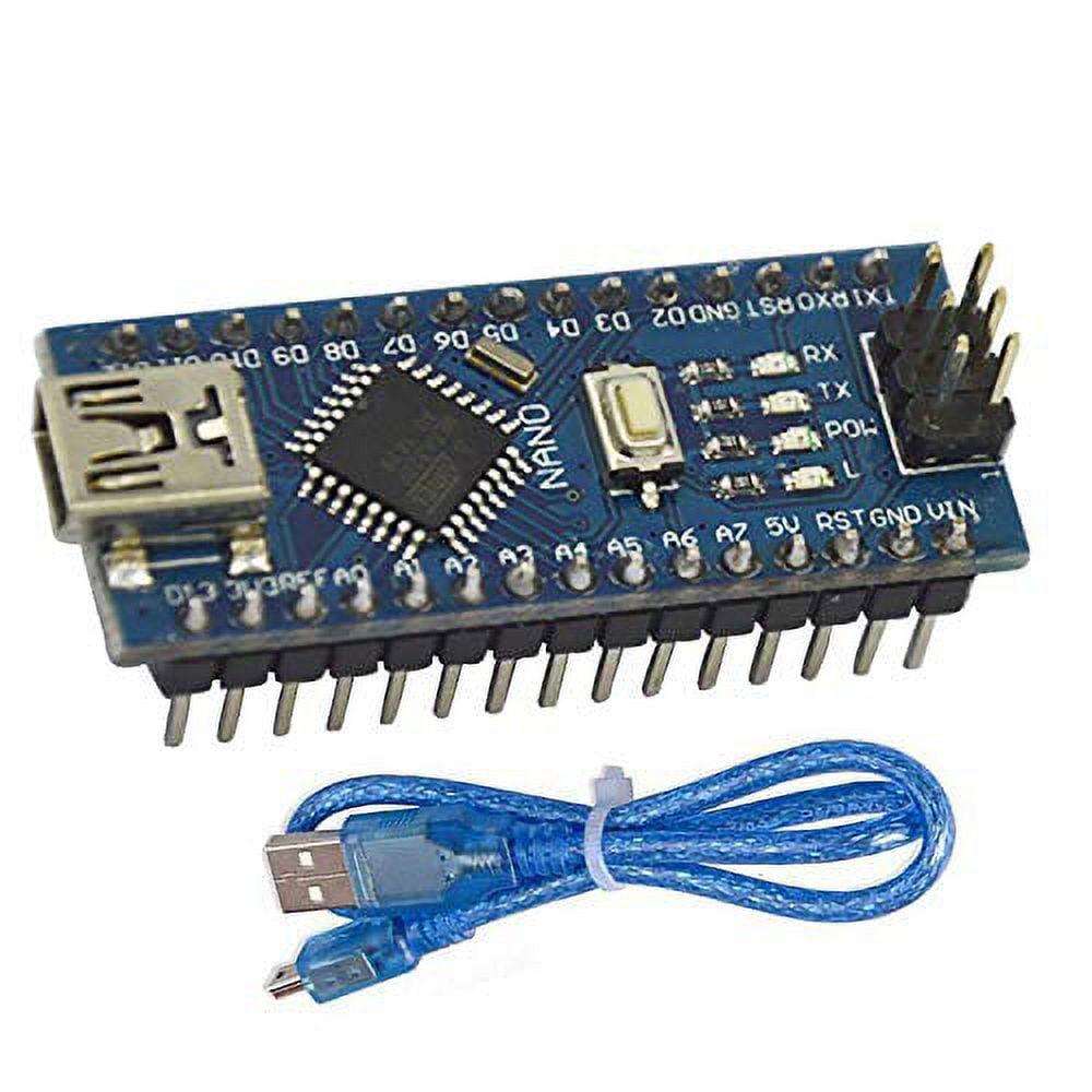 Mini Nano V3.0 ATmega328P Microcontroller Board w/USB Cable for Arduino - Walmart.com