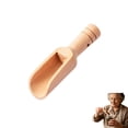 Mini Natural Wooden Scoop, Small Solid Wood Spoon for Tea, Coffee ...