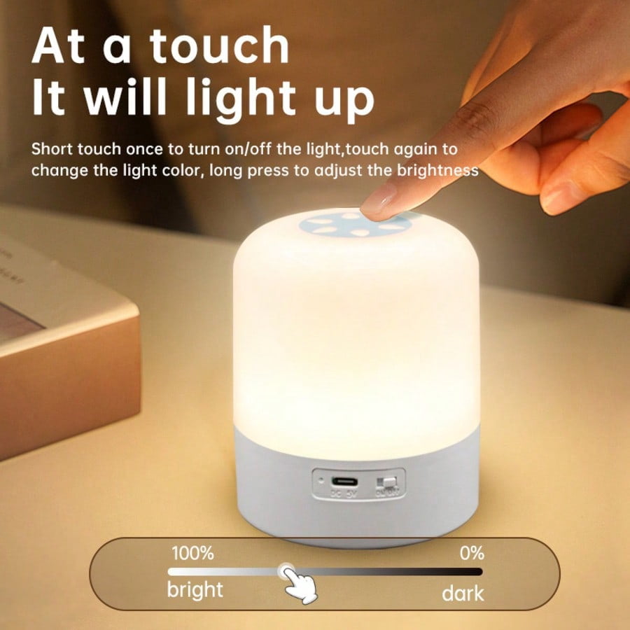 Mini Night Light, Bedside Lamp For Bedrooms, Soft Glowing Illumination ...