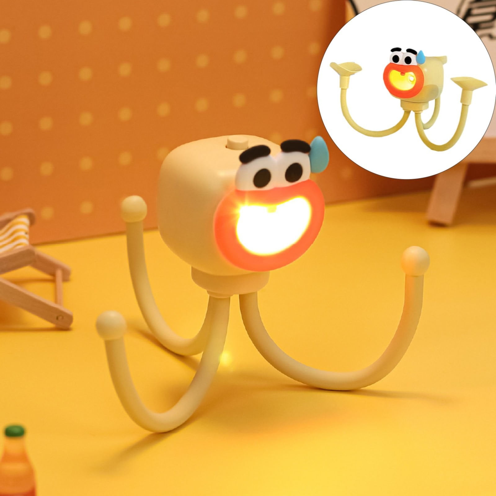 Mini Night Light For Kids LED Night Light With Bendable Legs Portable ...