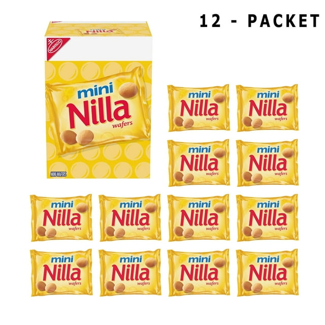 Mini Nilla Vanilla Wafers Cookies Snack 12 Packs | 1 oz per packs ...