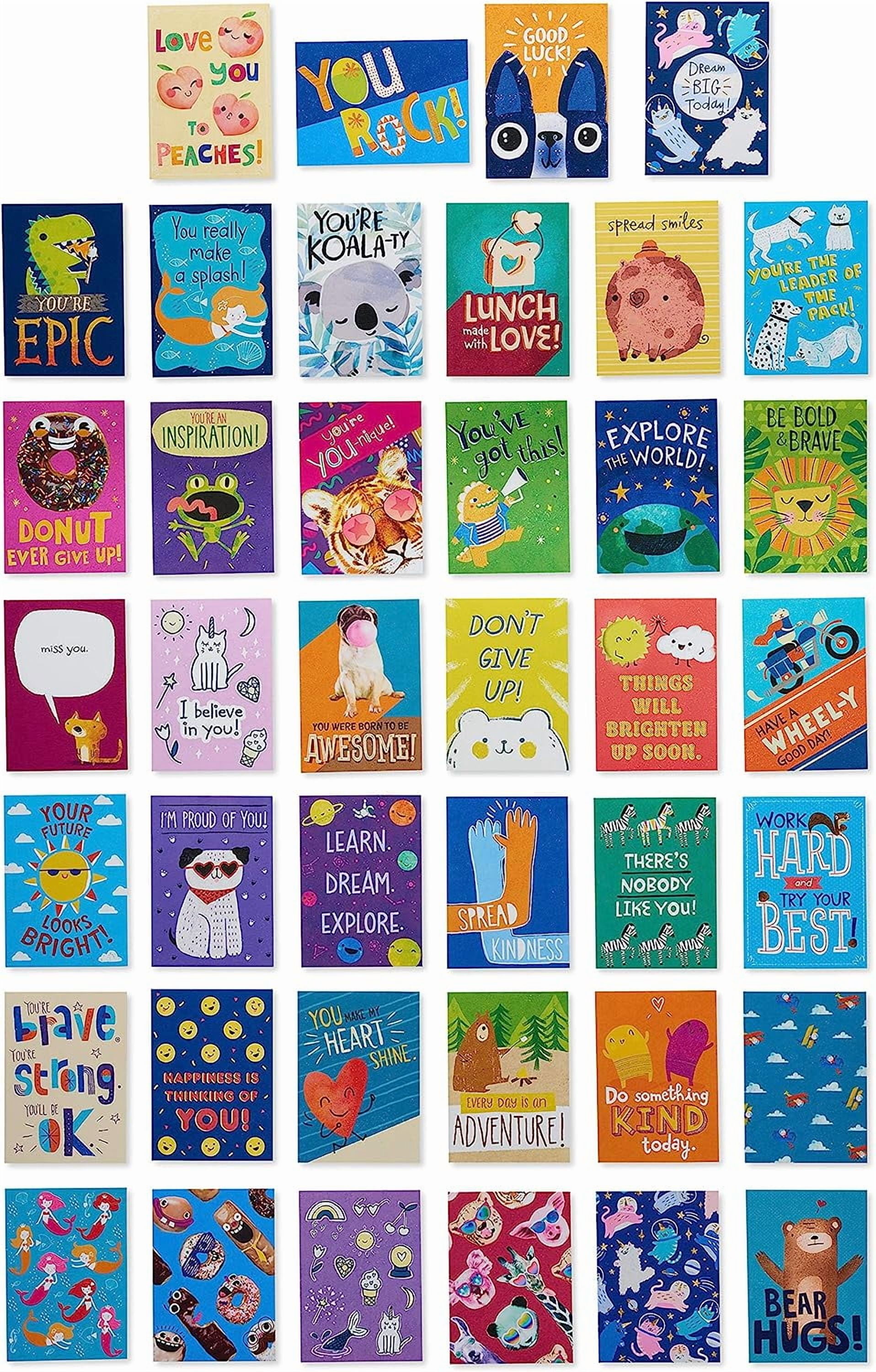Mini Note Cards for Kids, Spread Smiles (40-Count) - Walmart.com