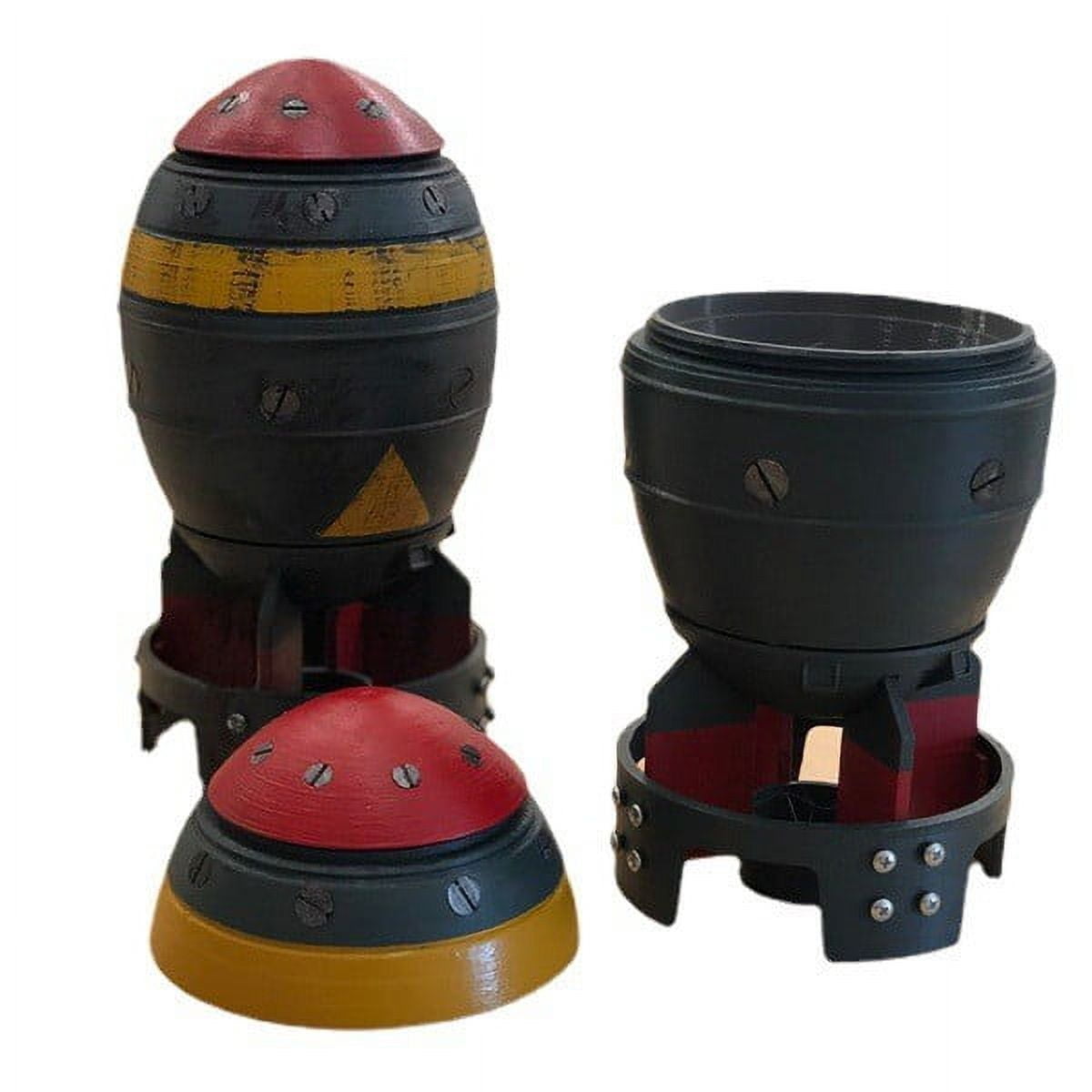 Mini Nuke Bomb Storage Box, Retro Model Rocket Figurines, Missile Resin ...