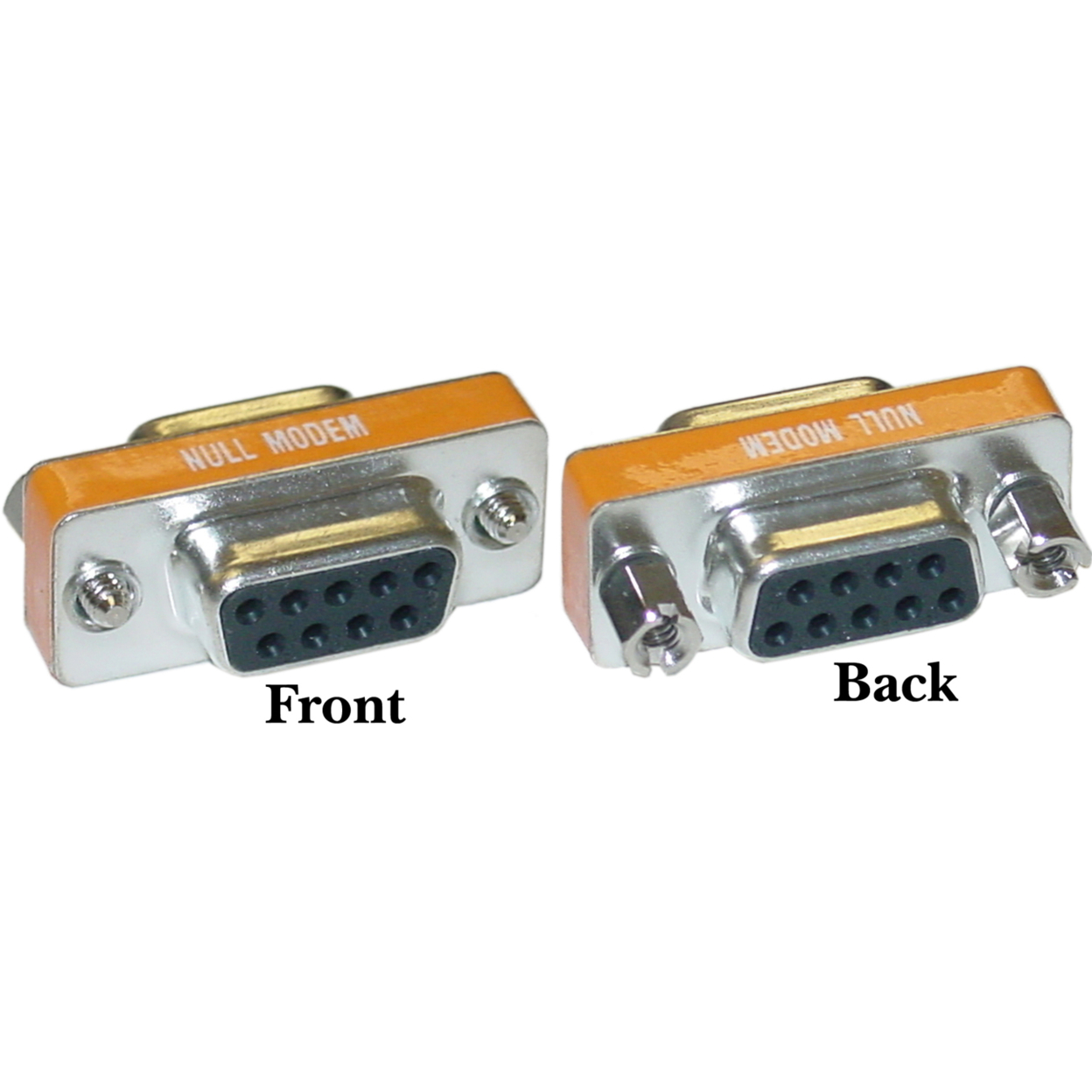 Cable Central LLC (10 Pack) Mini Null Modem Adapter, DB9 Female to DB9 ...