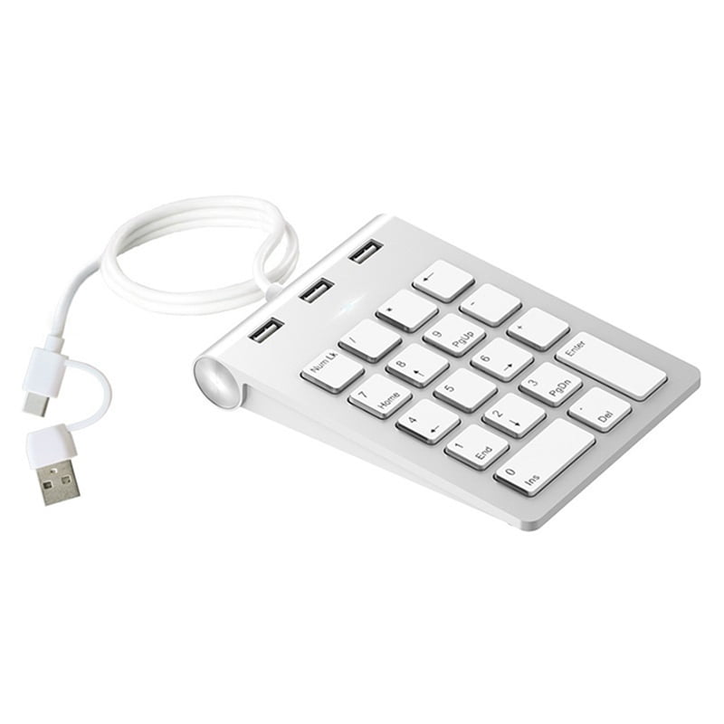 Mini Numeric Keypad Keyboard 18Keys Numeric Key Pad Numpad Number Pad ...