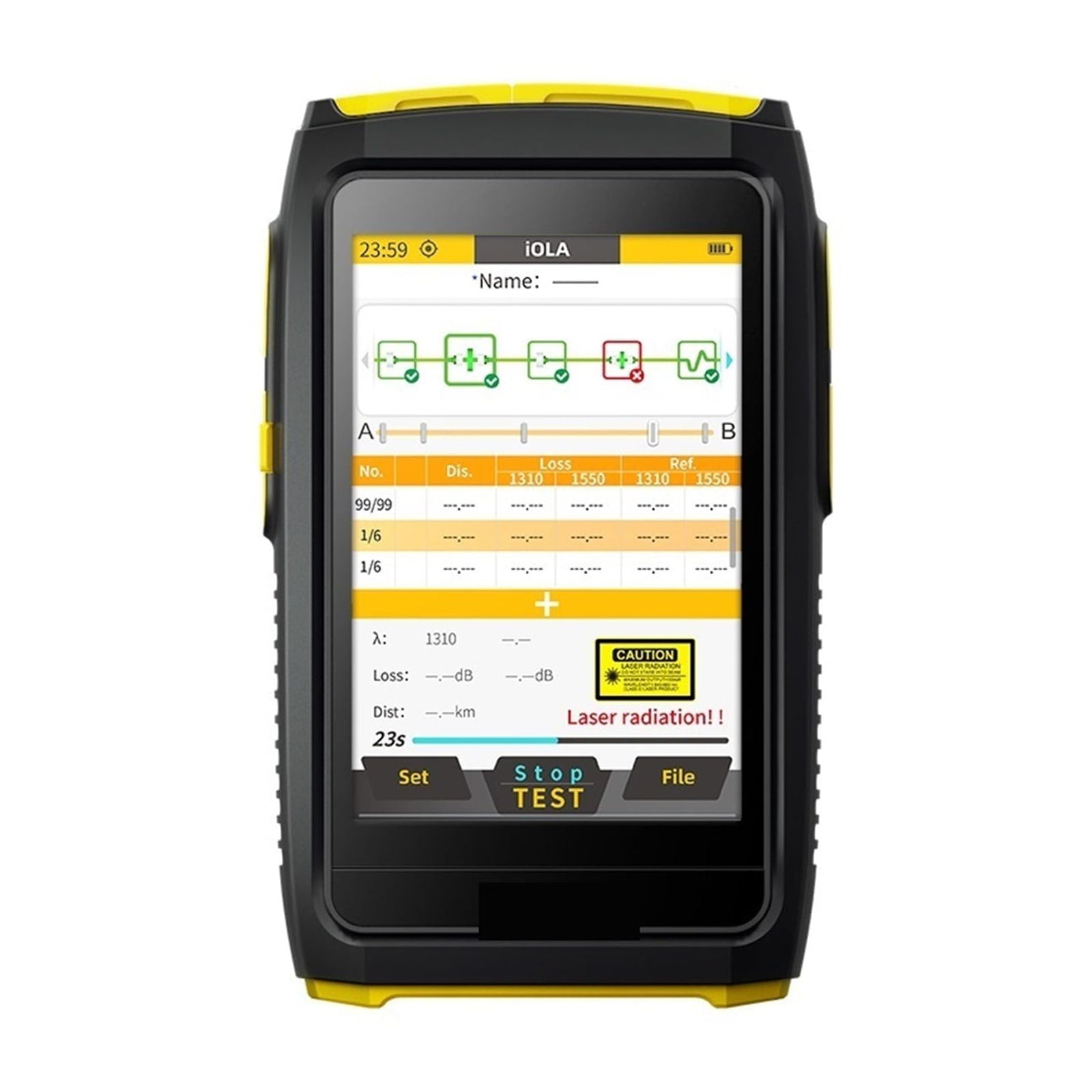 Mini OTDR Active Fiber Live Test,1550nm 20dB Optical Fiber ...