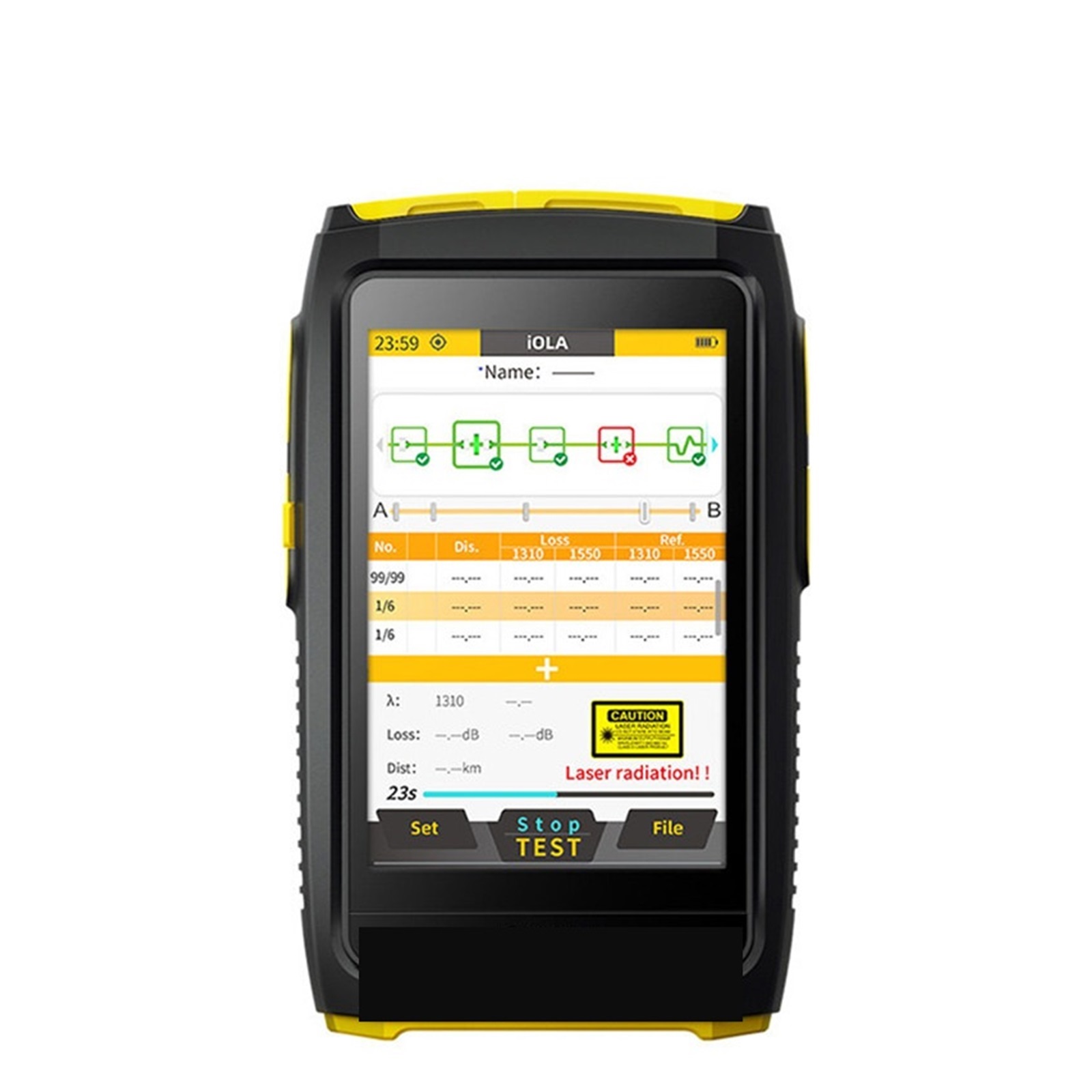 Mini OTDR Active Live Test 1550nm/1577nm 20dB Optical Fiber ...