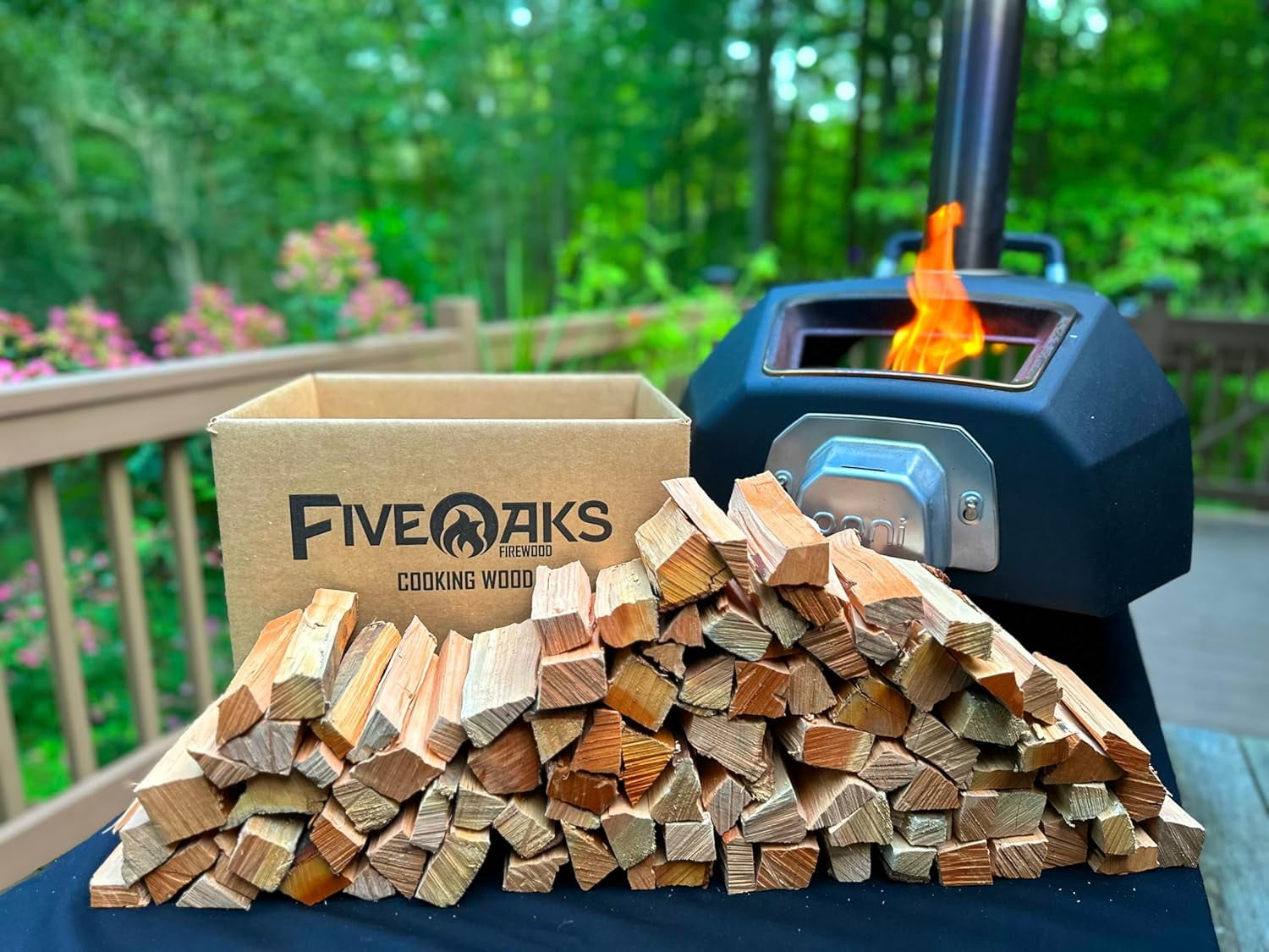 Mini Oak Firewood for Wood Fire Pizza Oven, 5 Inch Kiln Dried Hardwood ...