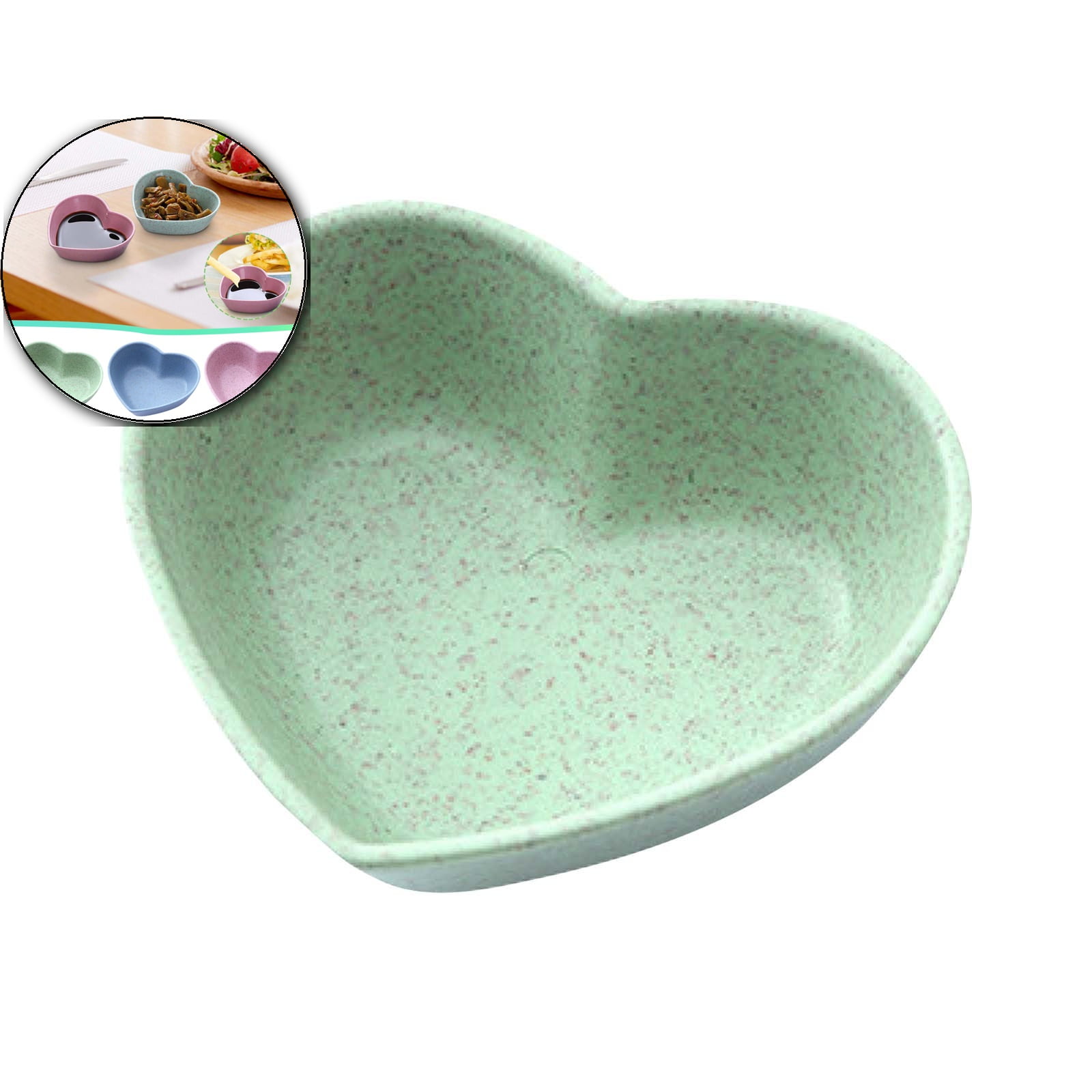 Mini Oat Straw Seasoning Dish, Handled Condiment Sauce Bowl, Stackable ...