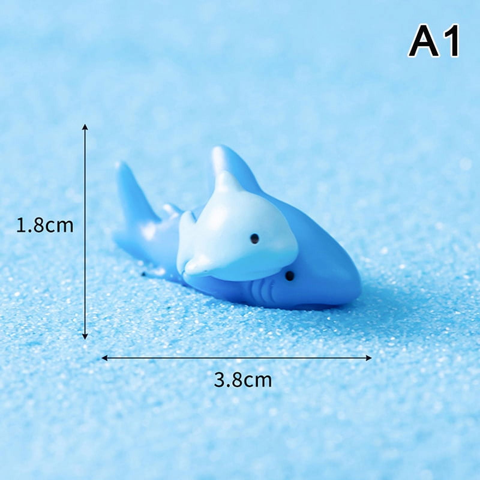 Mini Ocean Figurine Resin Ornaments Cute Marine Life Sea Animals Tiny ...