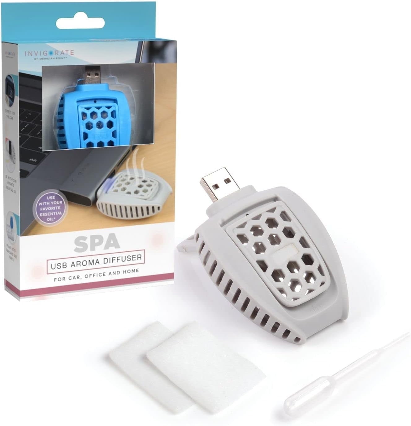 Mini Oil Diffuser USB Powered Essential Oil Car Diffuser. Small ...