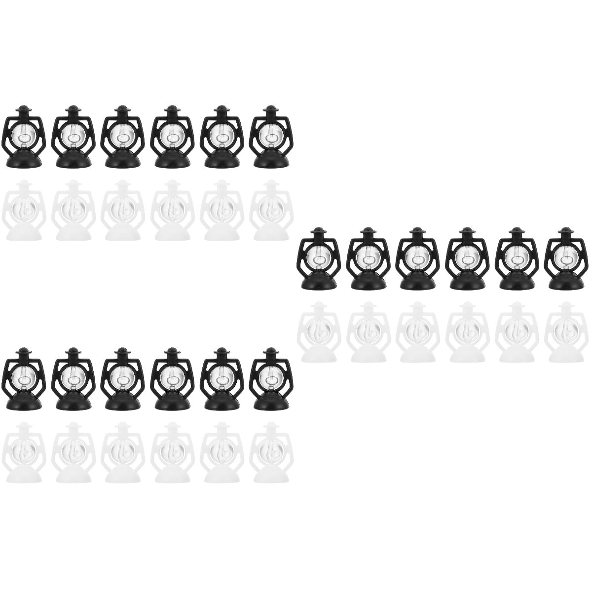 Mini Oil Lamp 36 Pcs Miniature Lantern Models Kerosene Vintage Decor ...