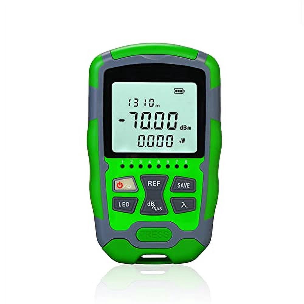 Mini Optical Fiber Power Meter, Rechargeable Optic Cable Tester, 10 ...
