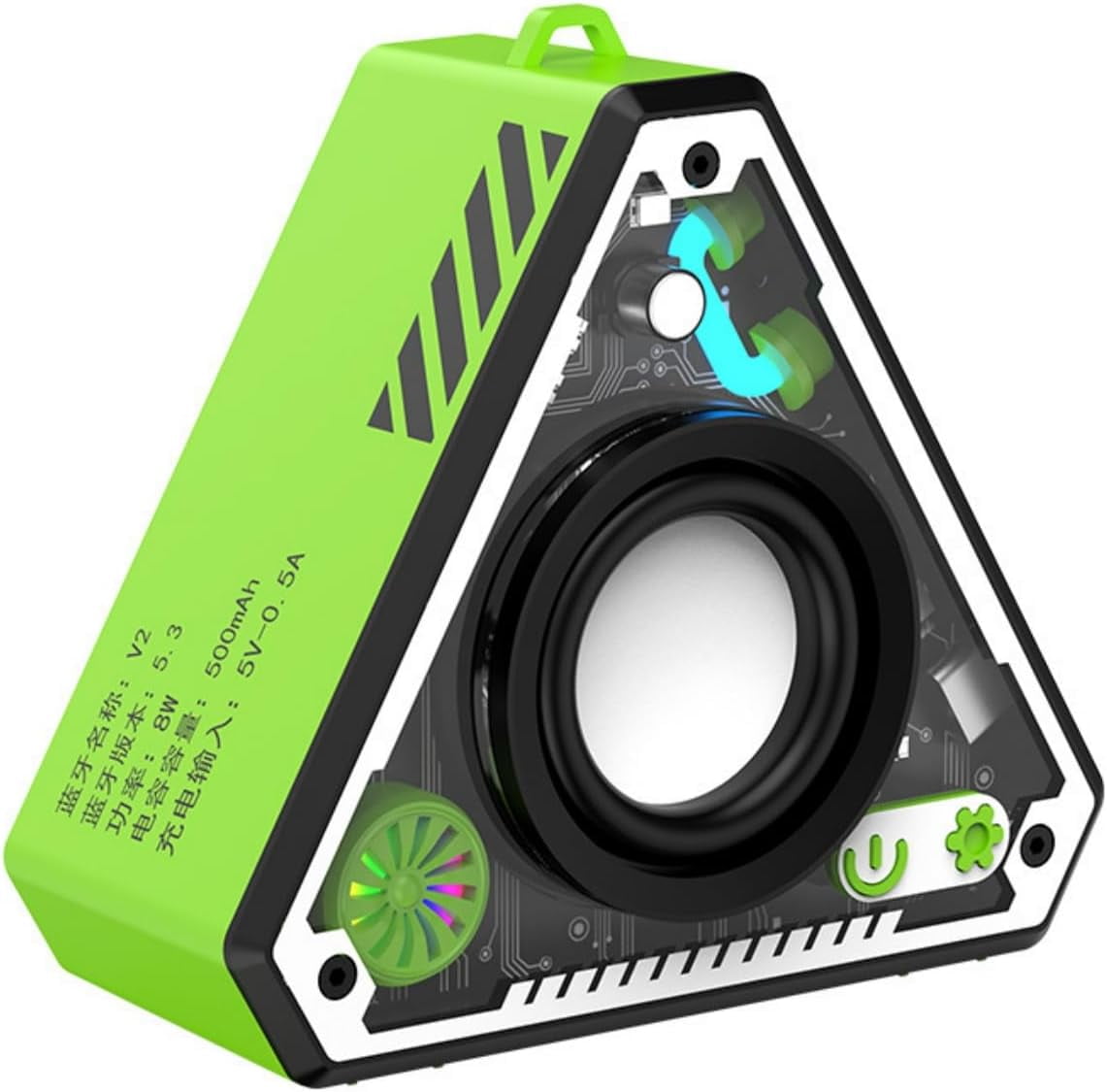 Mini Outdoor Bluetooth Speaker Wireless Colorful Lights Lanyard|TWS ...