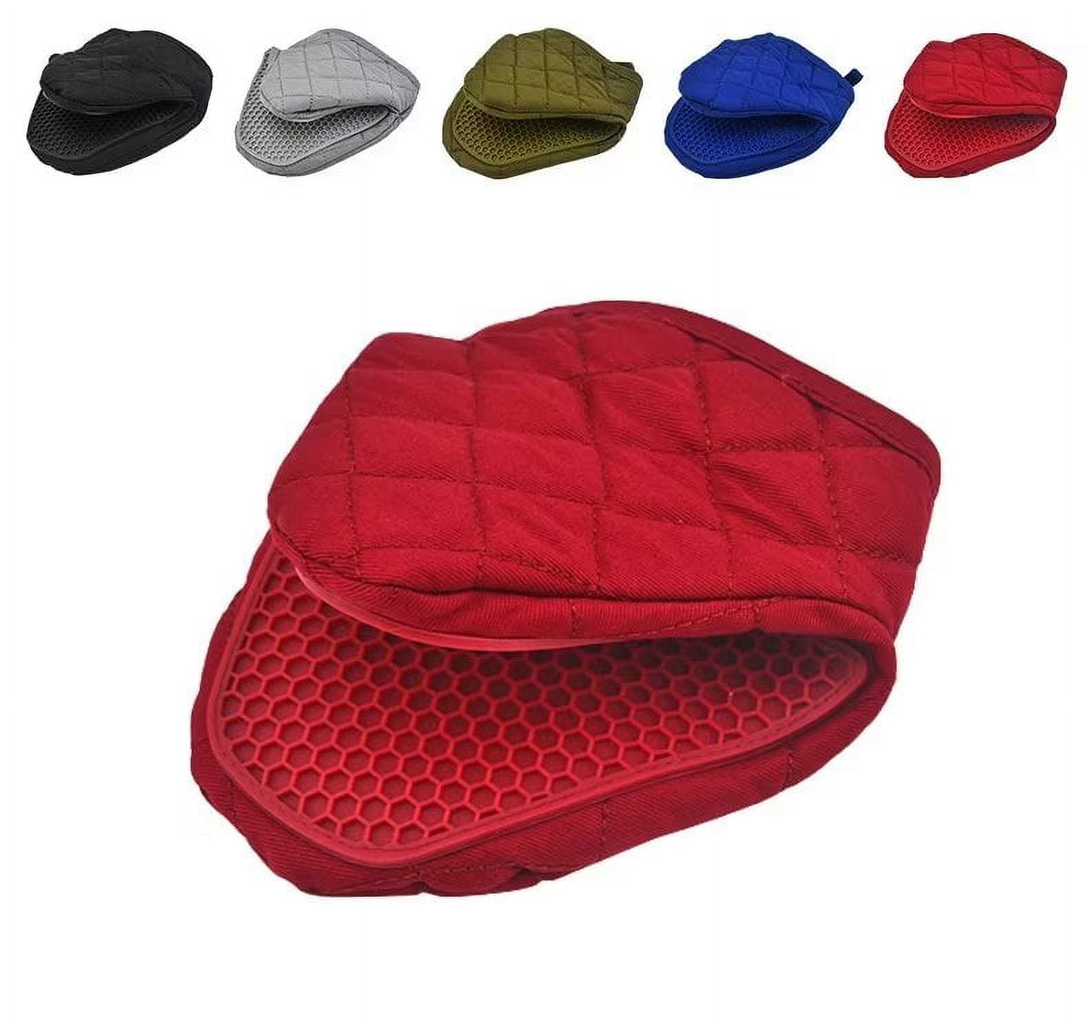 Mini Oven Mitts, Cook Mittens Silicone Oven Mitts with Quilted Liner ...