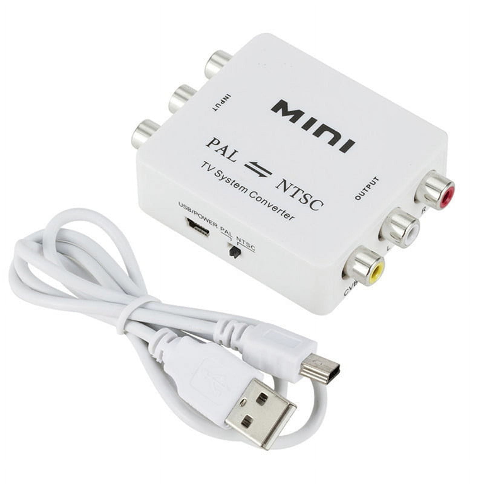 Mini PAL NTSC Bi-Direction TV System Converter Switcher PAL to NTSC ...