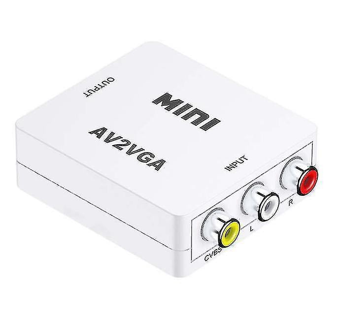 Mini PC VGA to AV RCA Adapter, HDMI 480P Composite AV to VGA Adapter ...