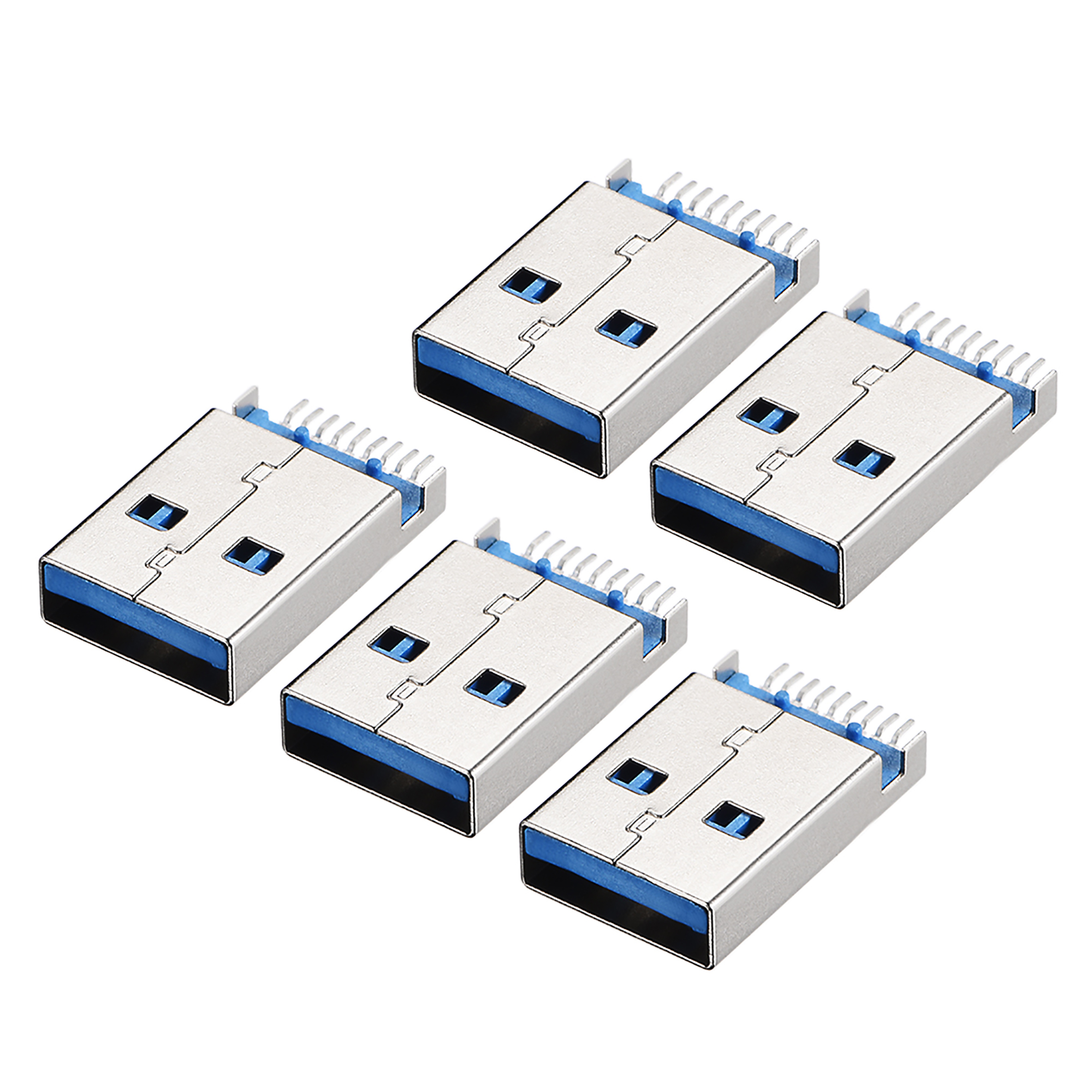 Mini PCB Connector USB-AM 3.0 Male Jack 9 Pin SMT 180 Degree 5 Pcs ...