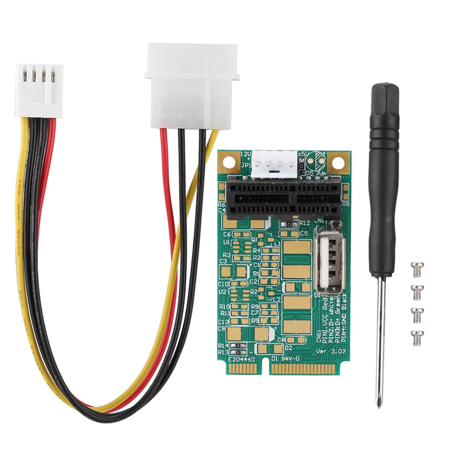 Mini PCI-E To PCI Express 1X Slot Adapter Riser Card Test PCI-E 4X/8X ...